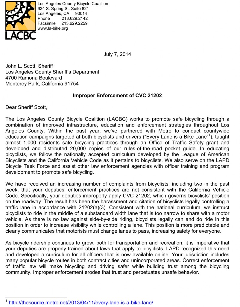 LA Sheriff's deputies ticket PCH cyclists in clear violation of the law ...